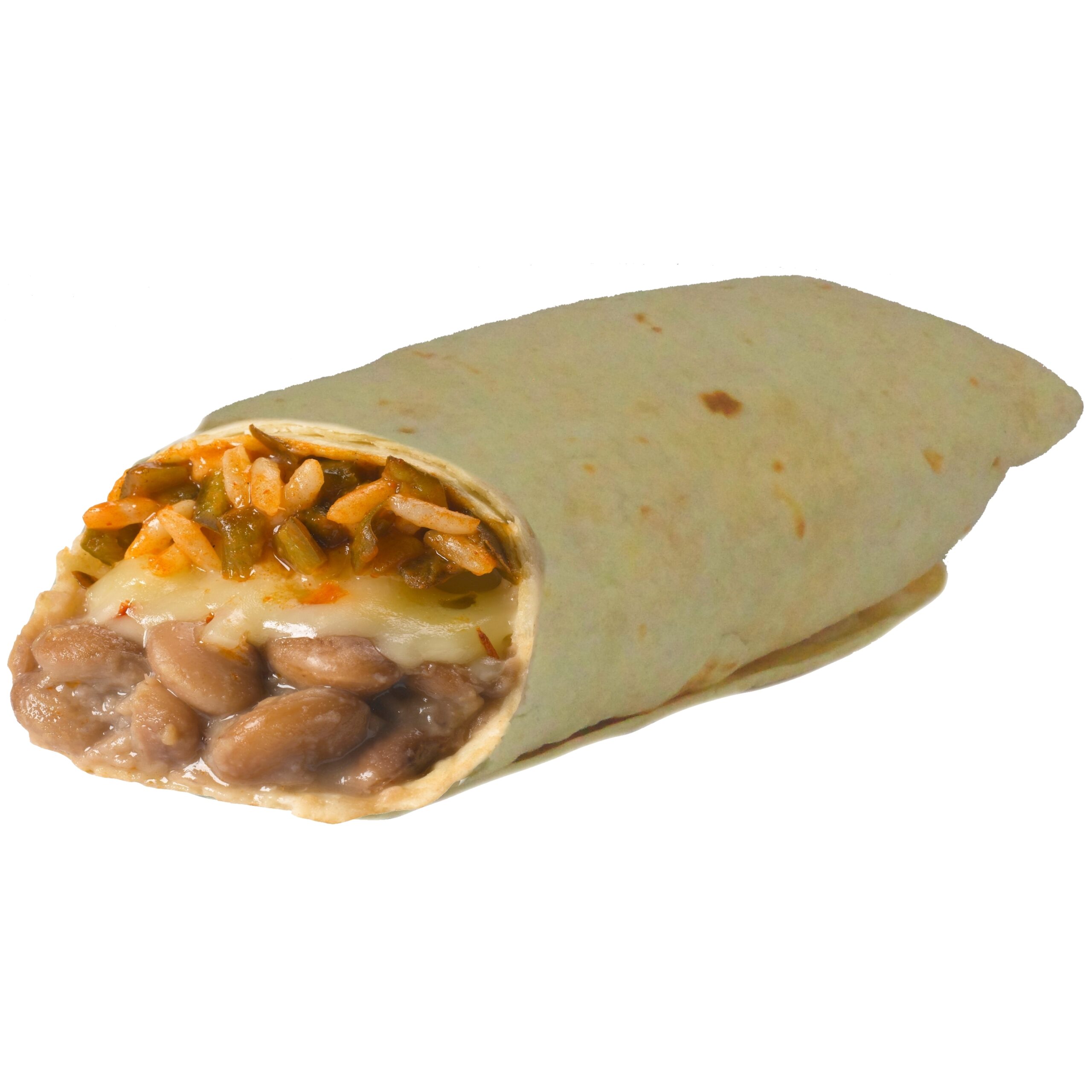 Bean & Cheese de Chile Relleno Burritos – Refried Beans topped with ...